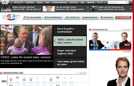 Valget giver rekord på nyhederne.tv2.dk